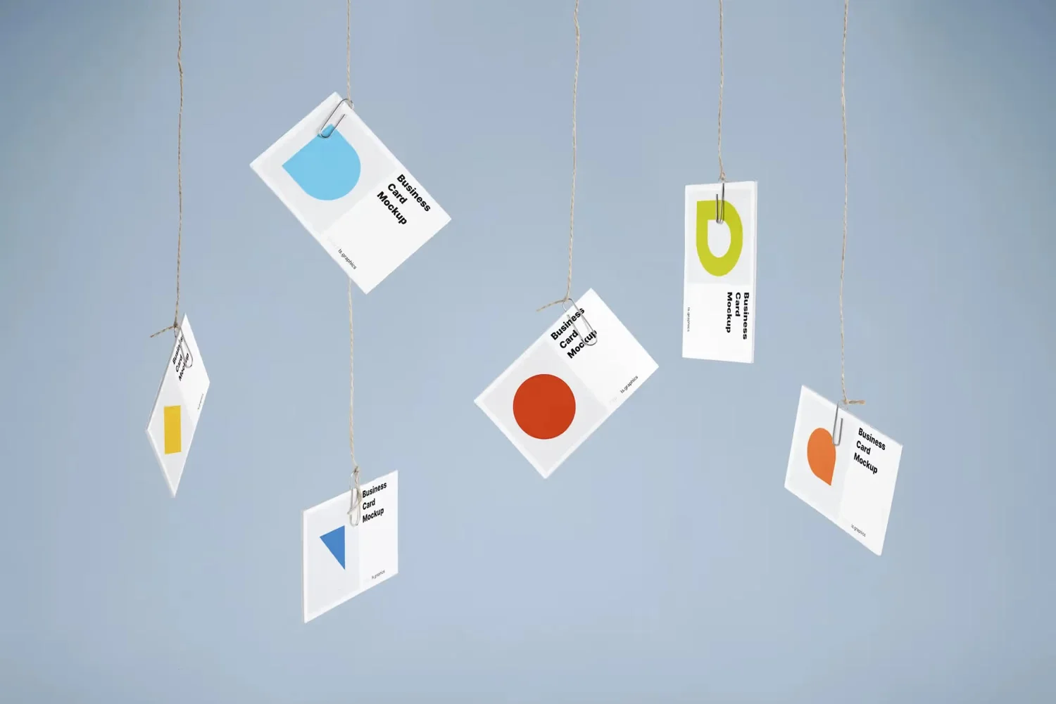 Hanging Business Card Mockups