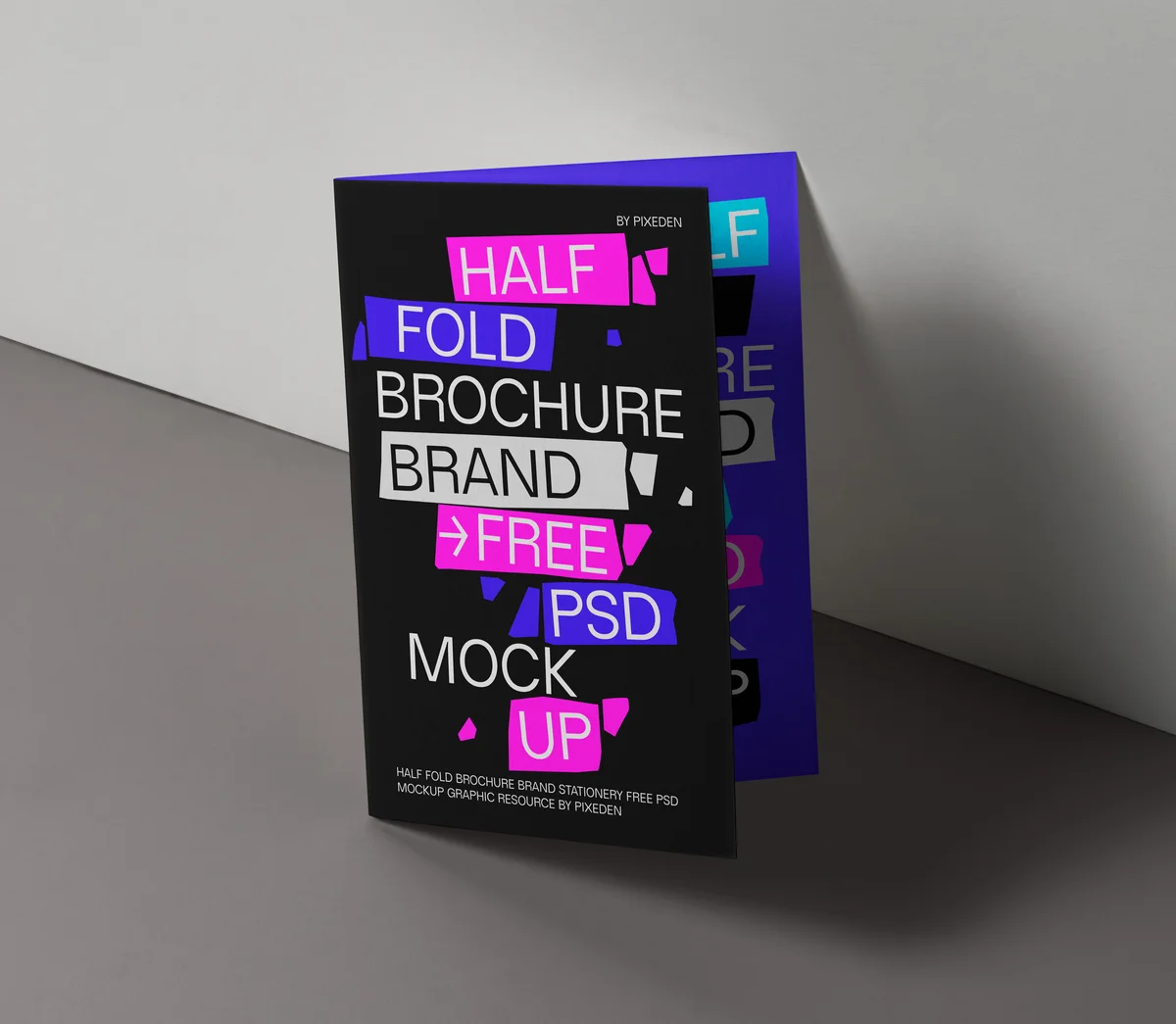 Branding Half Fold PSD Brochure Mockup