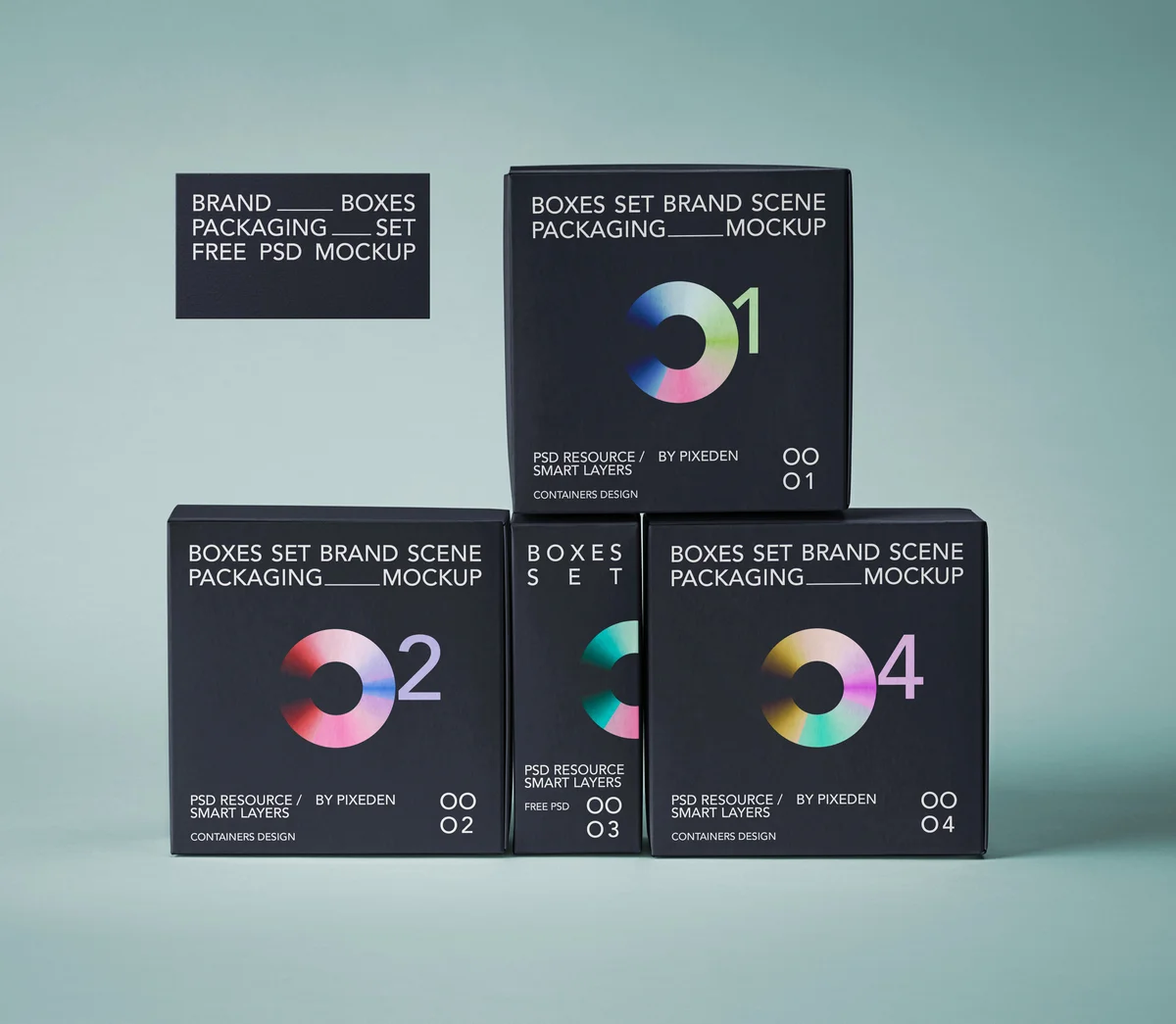 Boxes Psd Branding Packaging Mockup