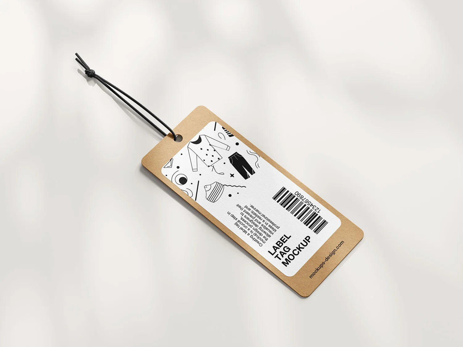 Free Sticker & Rectangle Label Tag Mockup