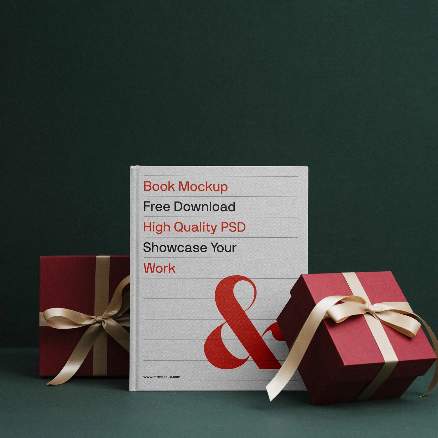 Standing Front Book Mockup