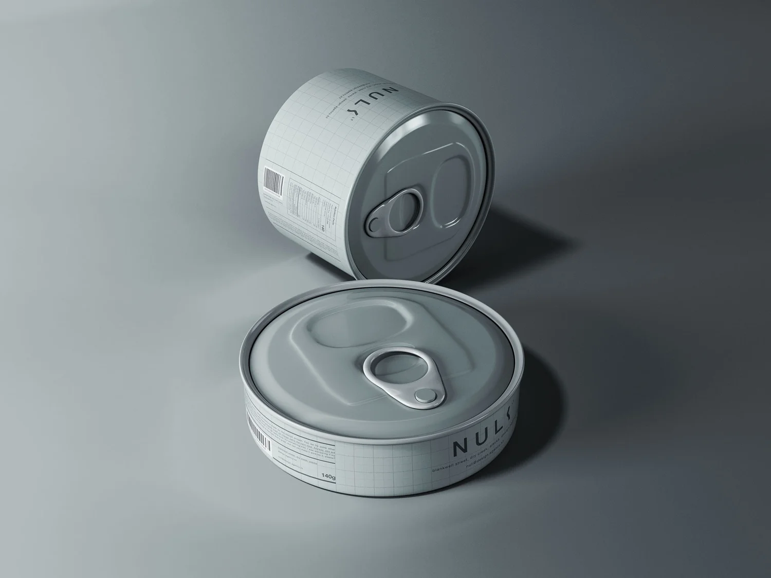 Canned Food Packages Mockup