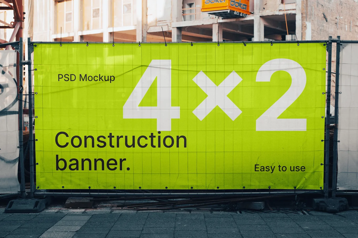 Construction Banner Mockup