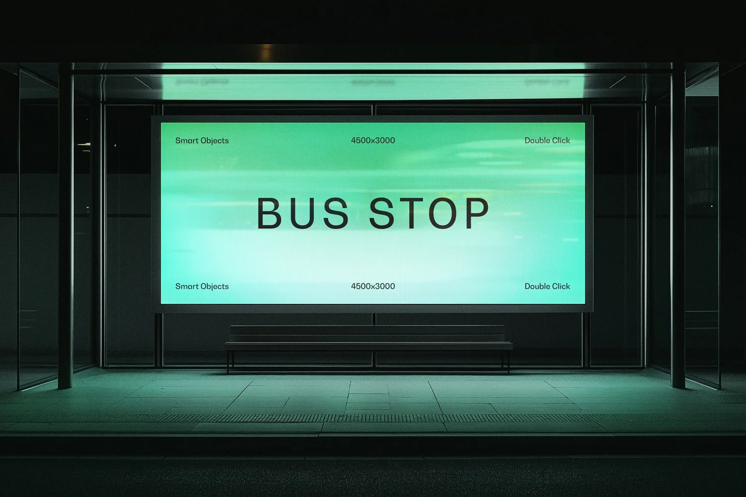 Bus Stop Screen Mockup