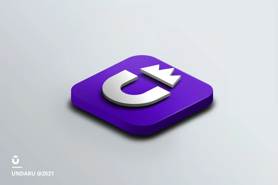 3D icon logo mockup