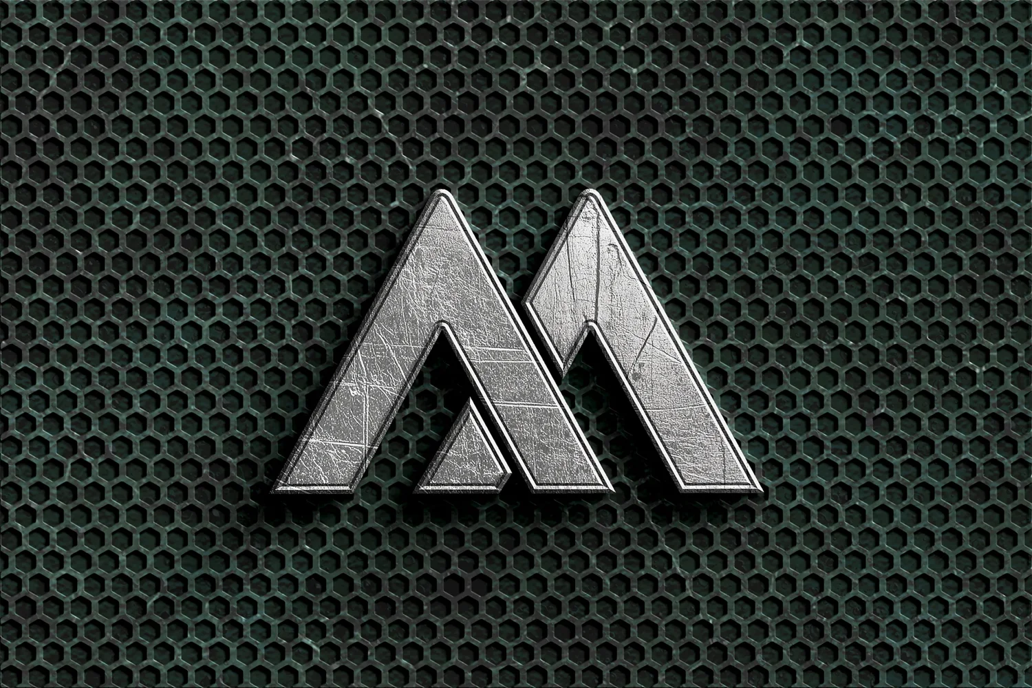 Metal 3D Logo Mockup Template