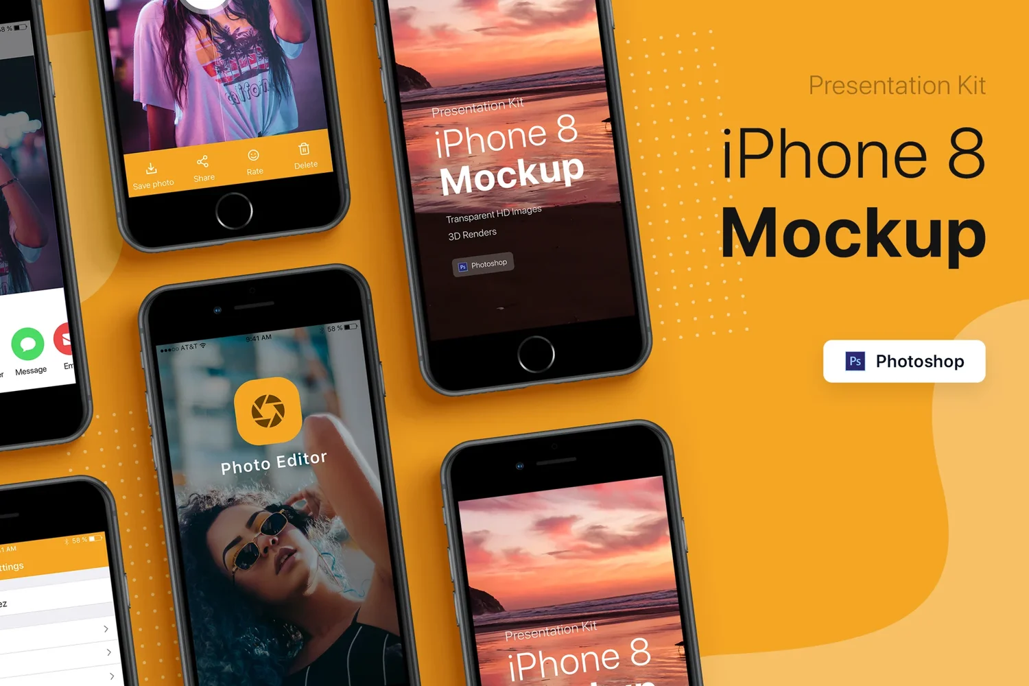 Presentation Kit - iPhone showcase Mockup