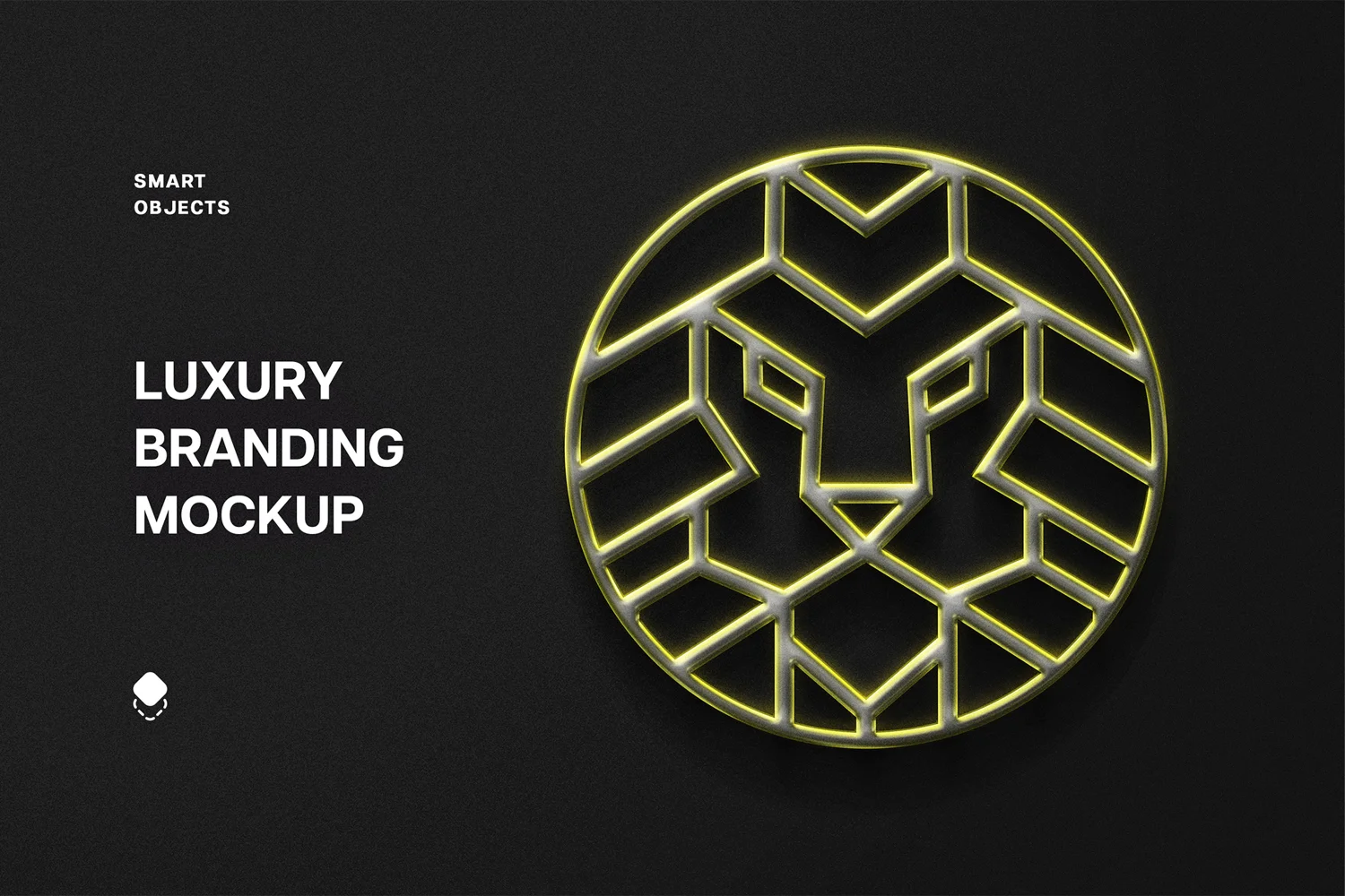 Luxury Gold Sign Logo Mockup