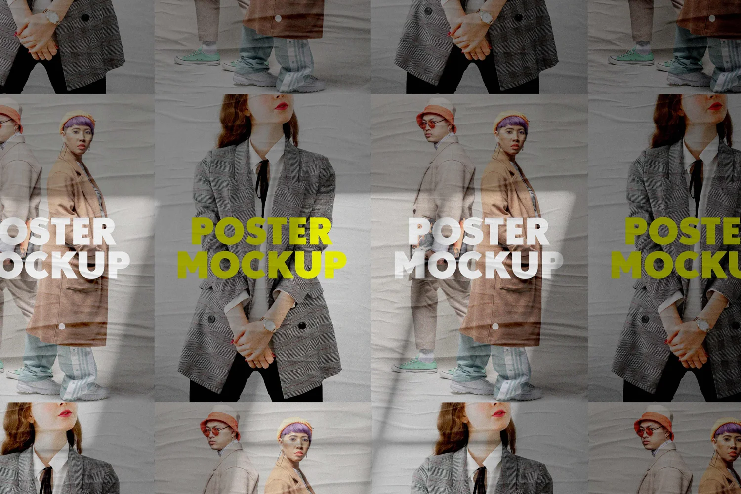 Poster Mockup with Shadow Overlay