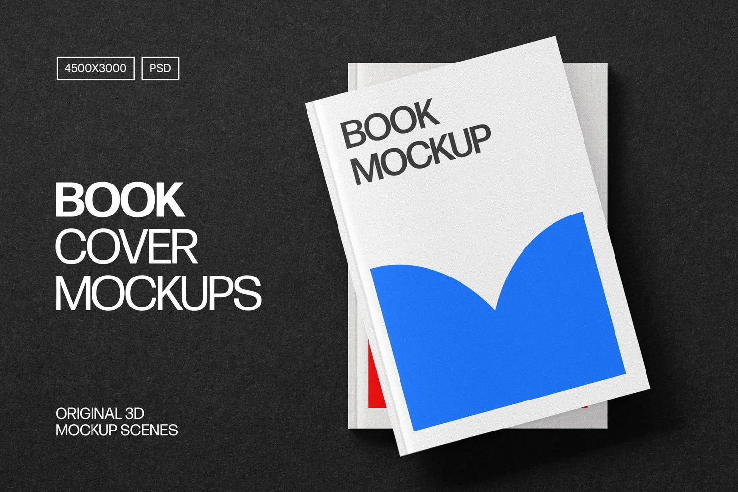 Book Cover Mockups Top View