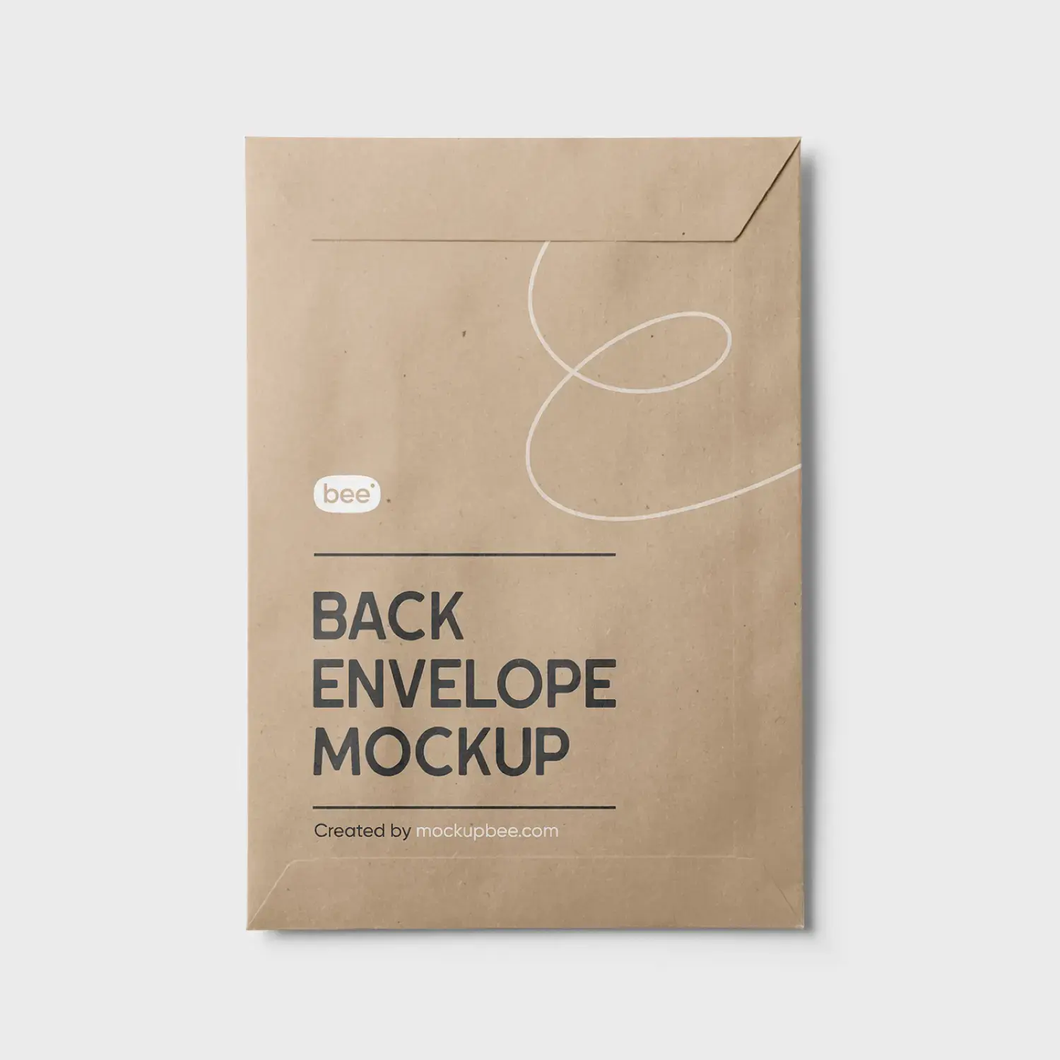 Free Back Envelope Mockup