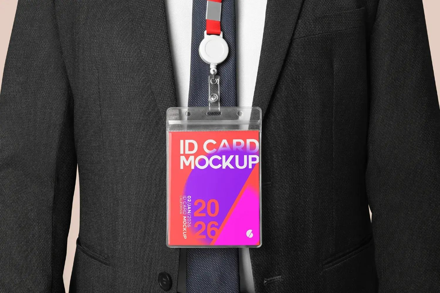 High Quality Name Tag Mockup for Id Card